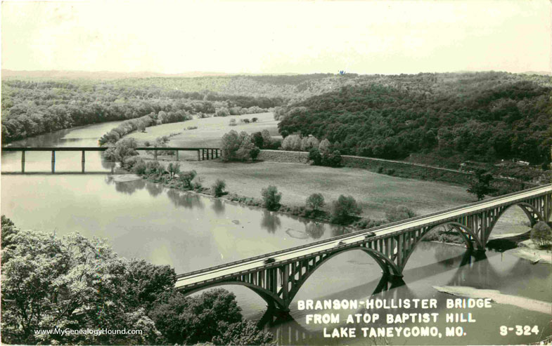 Branson, Missouri, Branson-Hollister Bridge From Atop Baptist Hill ...